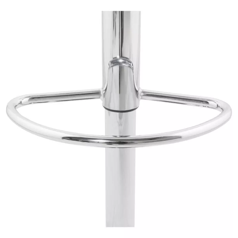 Tabouret de bar compact rotatif et réglable ROBIN (blanc)