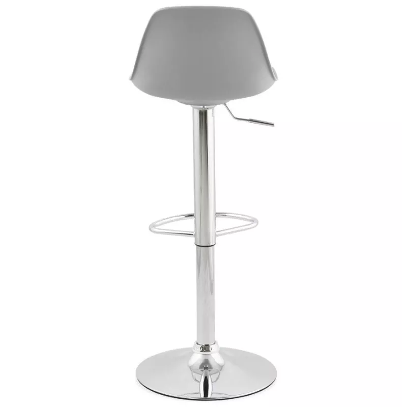 Tabouret de Bar Design ROBIN : Élégance Compacte en Gris - Maison Techneb