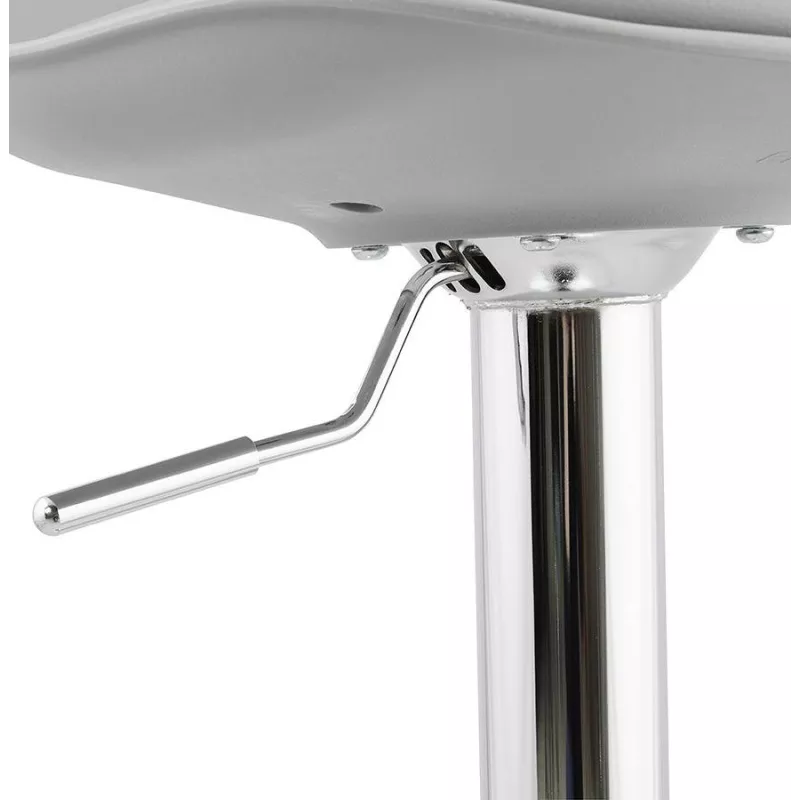 Tabouret de Bar Design ROBIN : Élégance Compacte en Gris - Maison Techneb