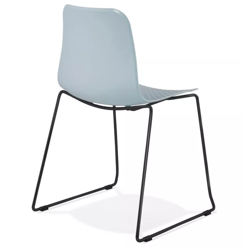 This is the convenient and stackable sky blue chair ideal for a child's ...